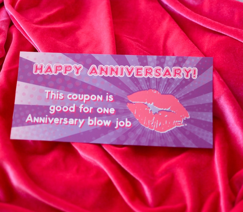 Adult Content Birthday Blow Job Digital Download Coupon Instant Digital