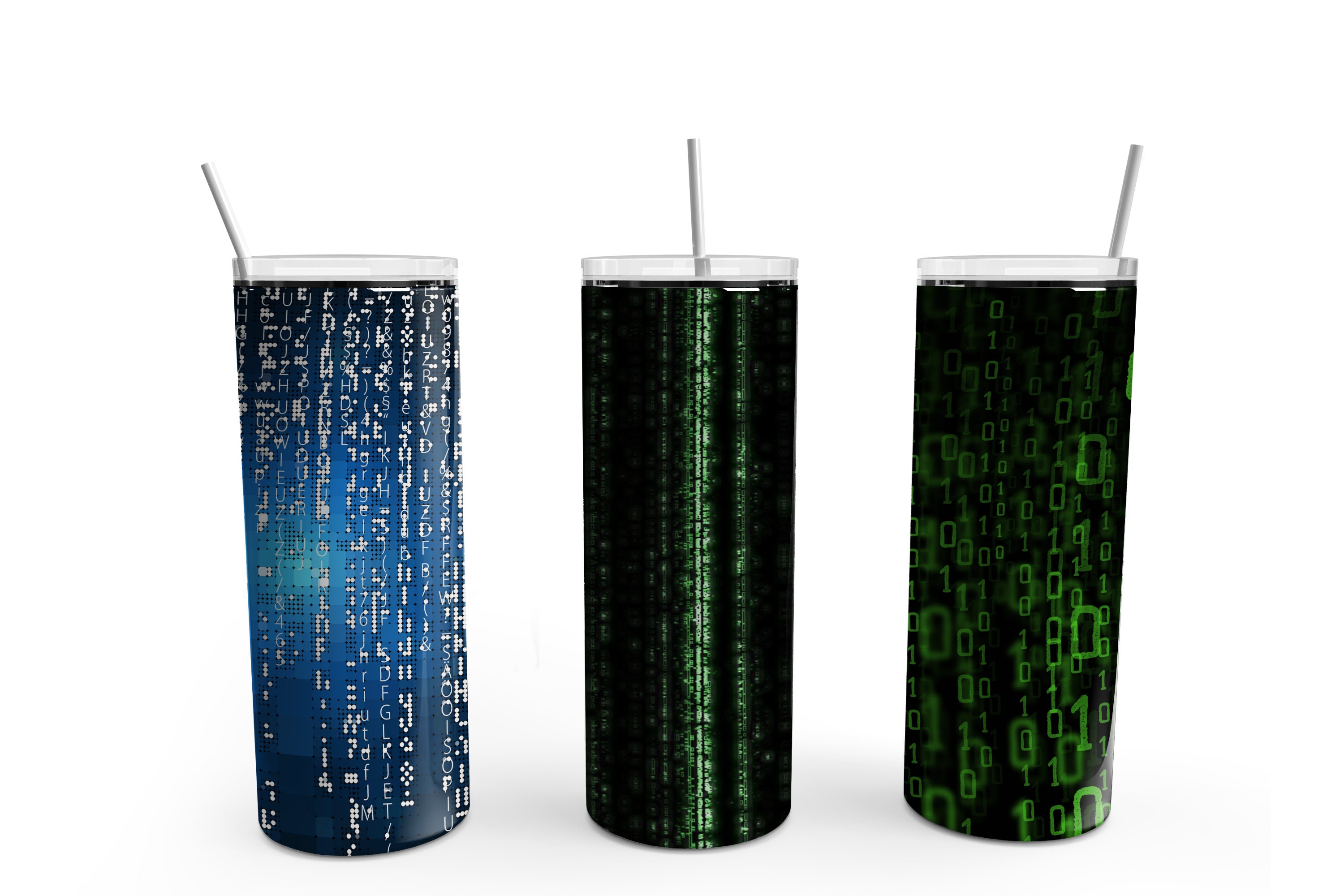 Matrix Inspired Sublimation Design - Skinny Straight Tumbler 20oz - PNG ...