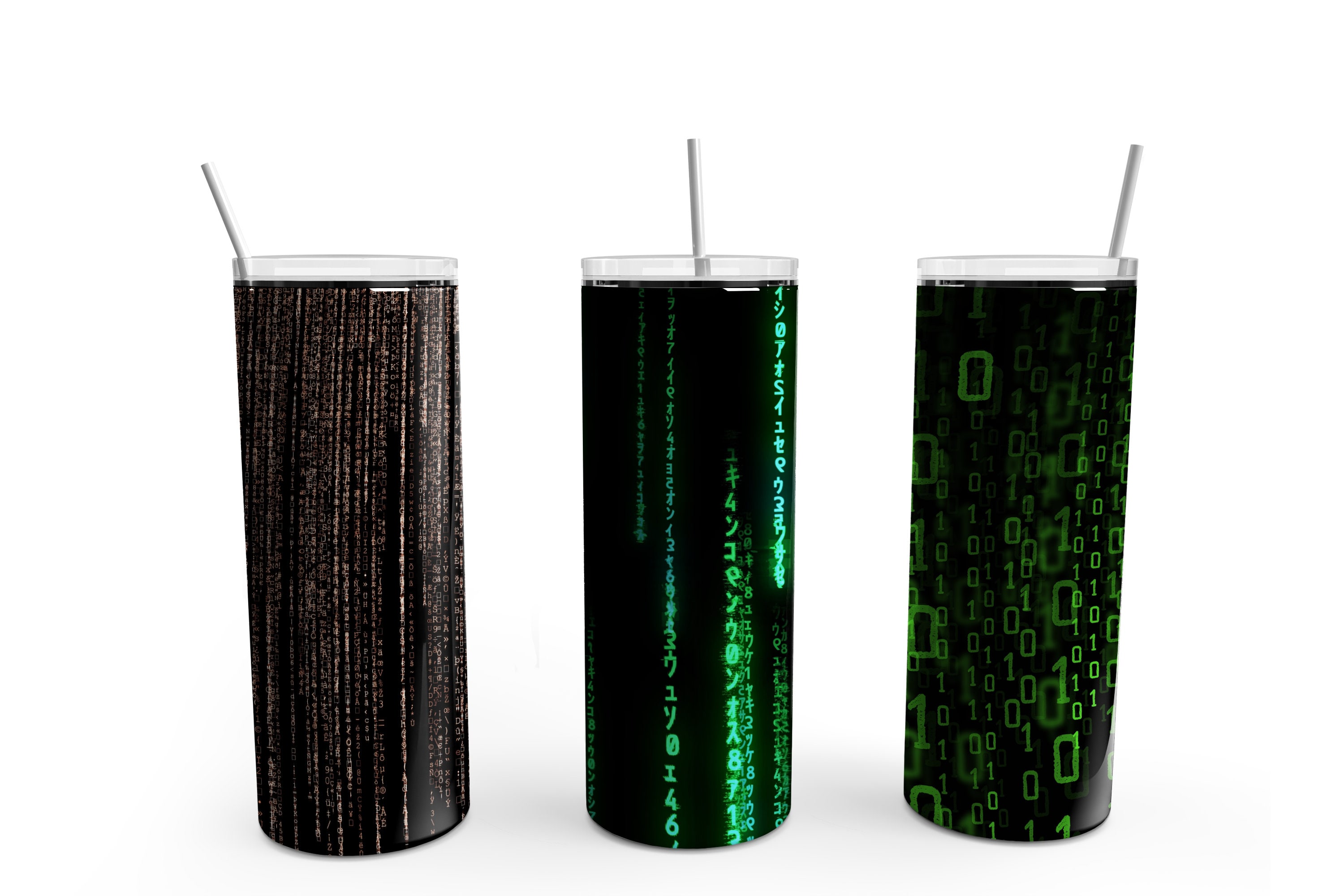 Matrix Inspired Sublimation Design - Skinny Straight Tumbler 20oz - PNG ...