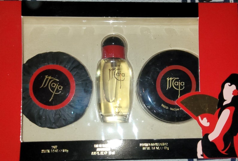 Vintage Maja Perfume, Soap and Talc Set From Spain - Etsy