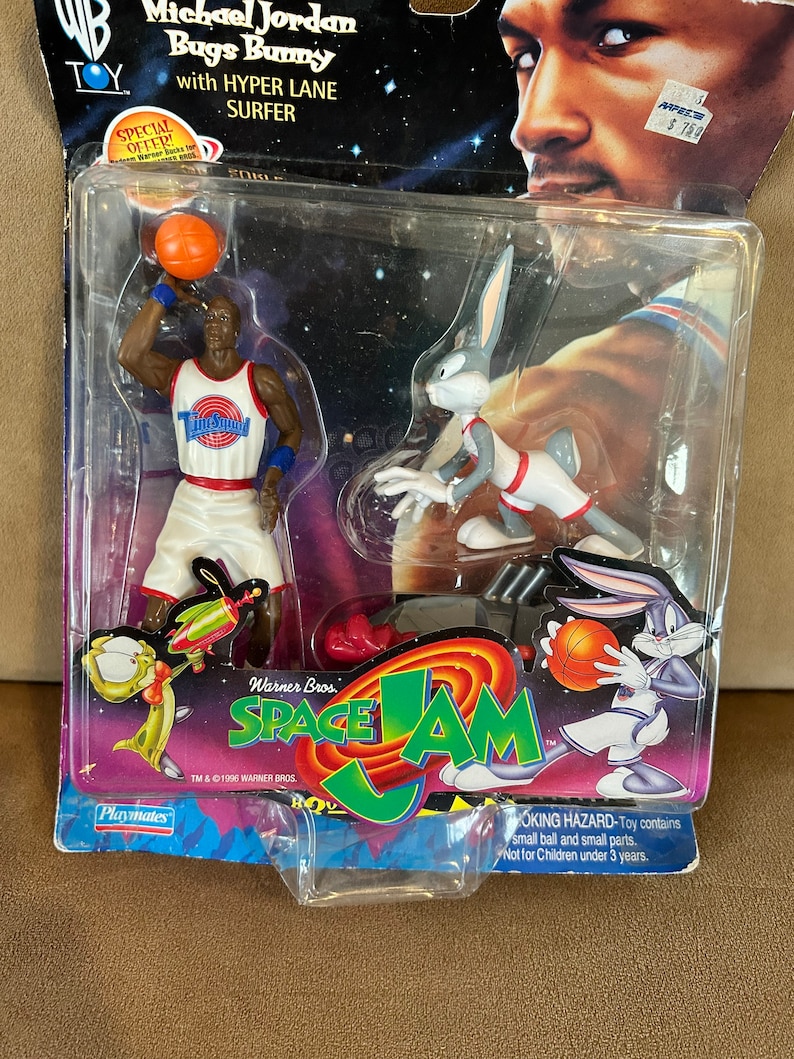 Space Jam Michael Jordan and Bugs Bunny With Hyper Lane Surfer - Etsy