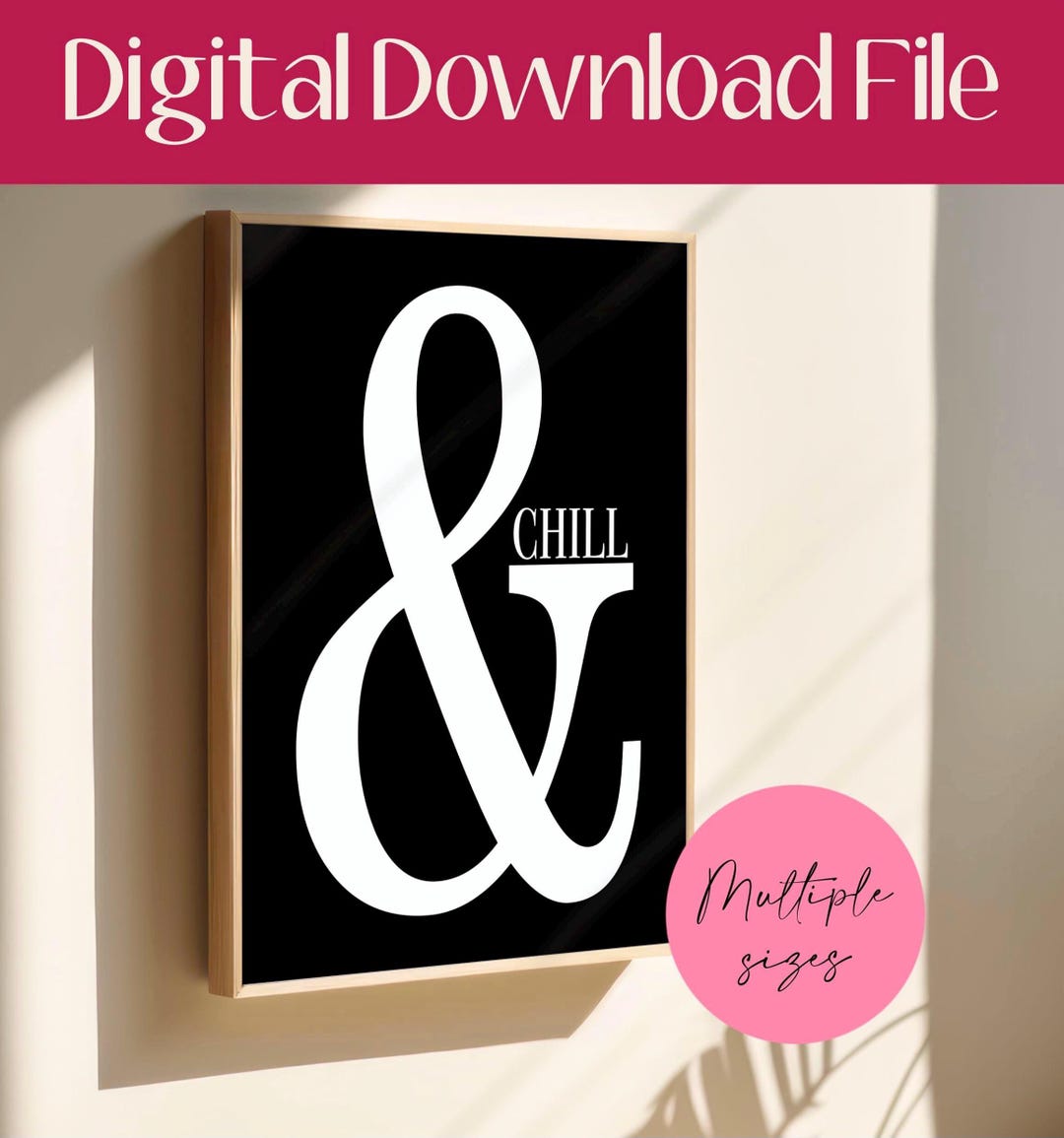 And Chill Wall Art, Minimalist Black and White & Chill Canvas Art ...