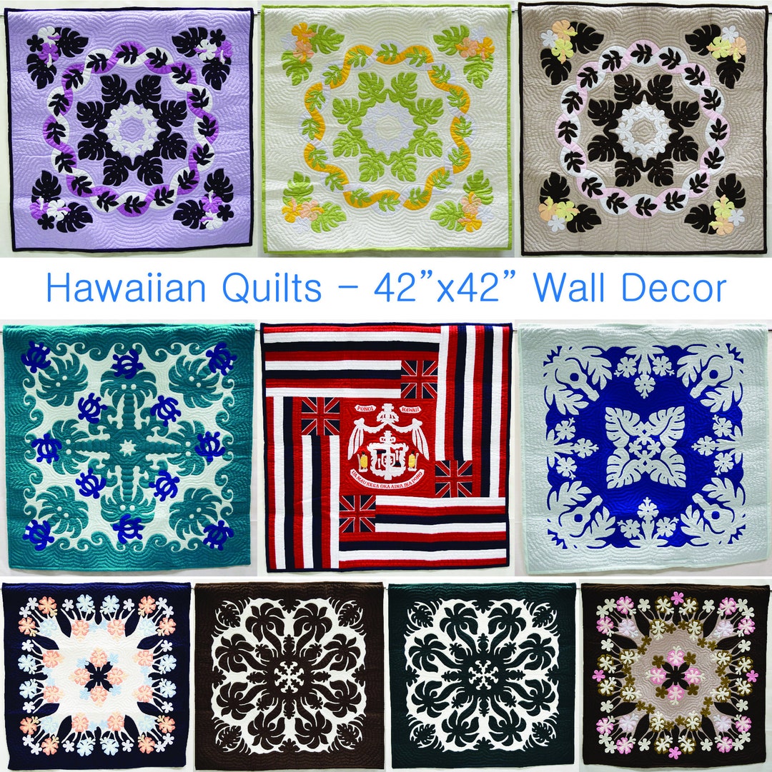 100%HAND MADE Hawaiian Decor | 42" X 42” | Home Decor | Hawaiian Style ...