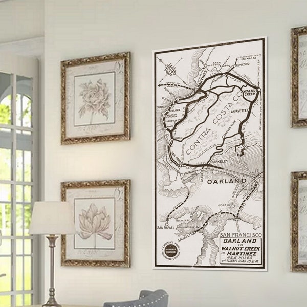 Vintage Road Maps - Etsy