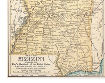 Map of 1891 Illinois / New Poster Print Wall Art 12x18 20x30 - Etsy