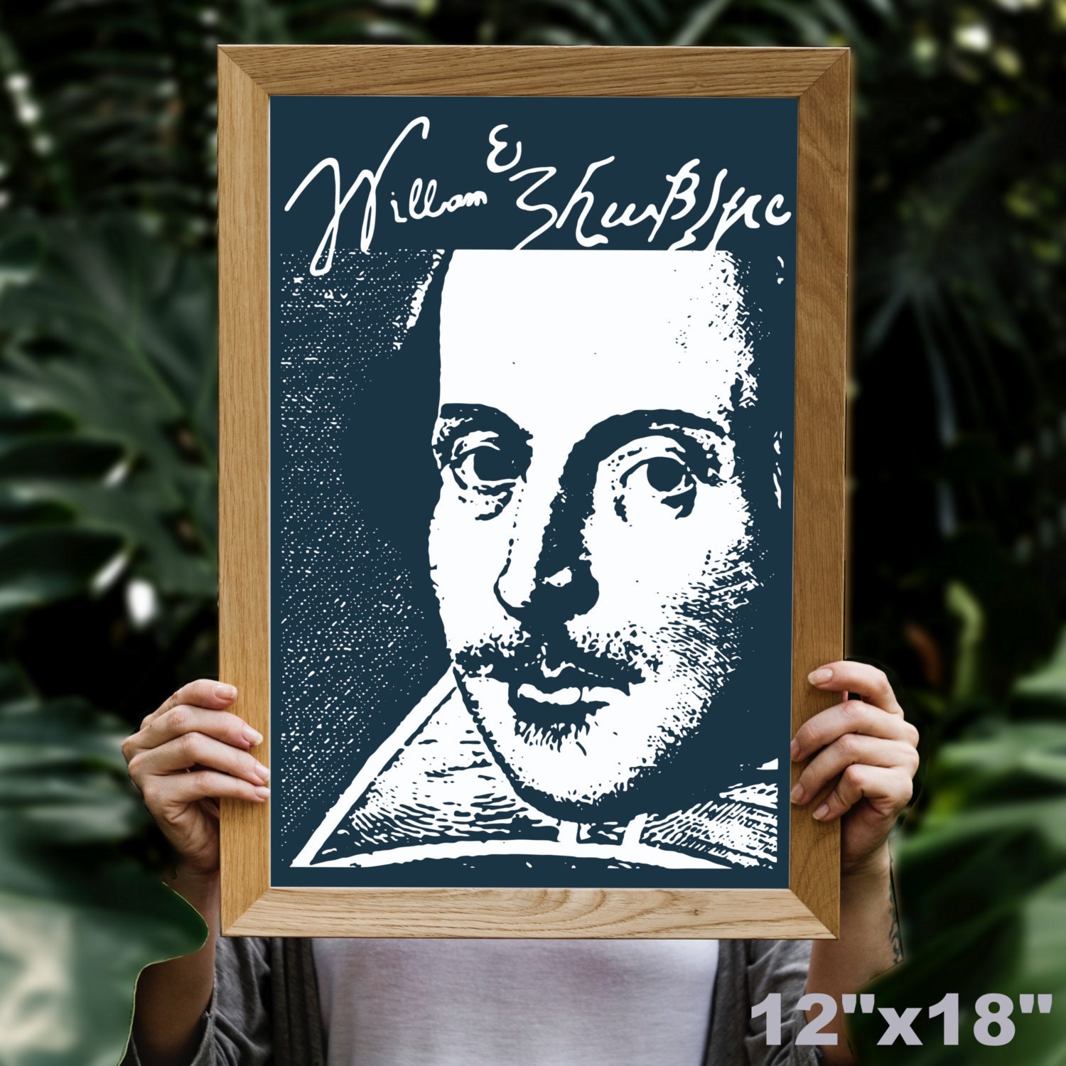 William Shakespeare Poster Literature Theater Wall Art Print 12x18 ...