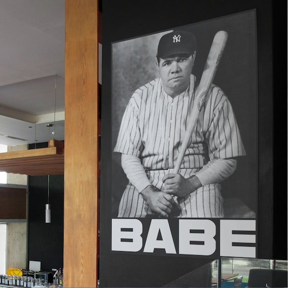 Babe Ruth Poster Print / New York Baseball 12x18 20x30 24x36 | Etsy