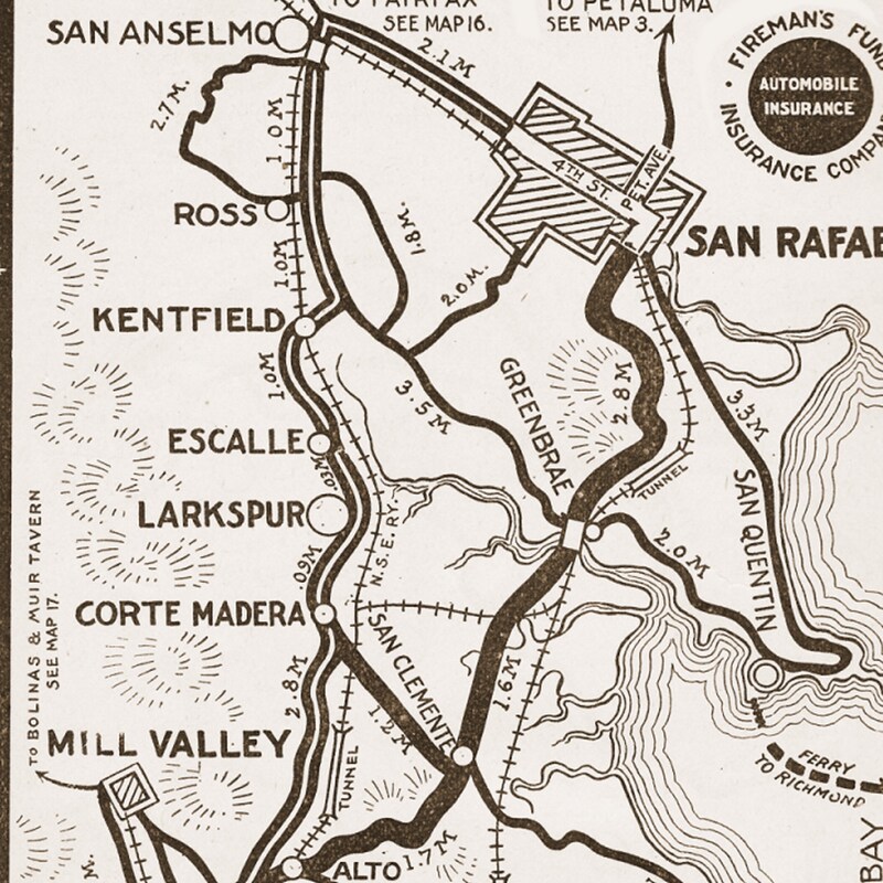 Vintage Road Maps - Etsy