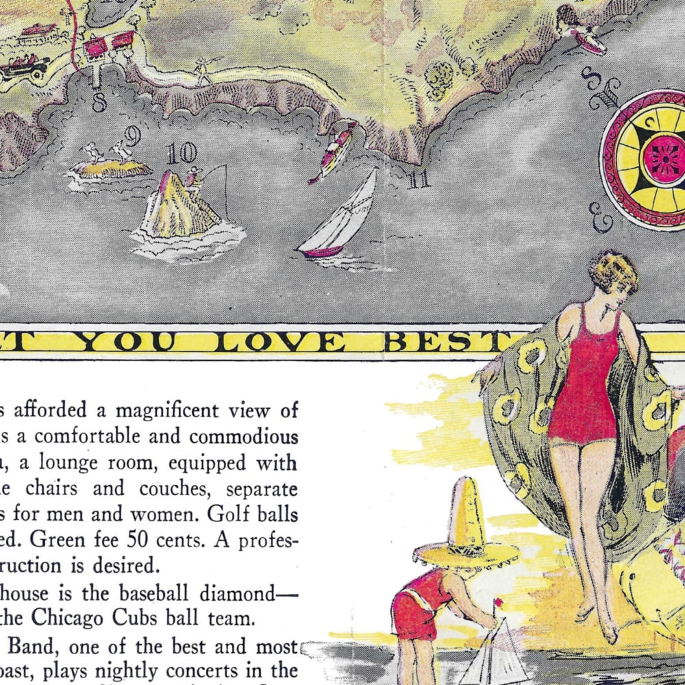 Vintage Catalina Island Map Poster / 1927 California Tourist - Etsy