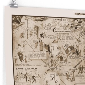 A Night Club Map of Harlem Print - New York City Harlem Renaissance ...