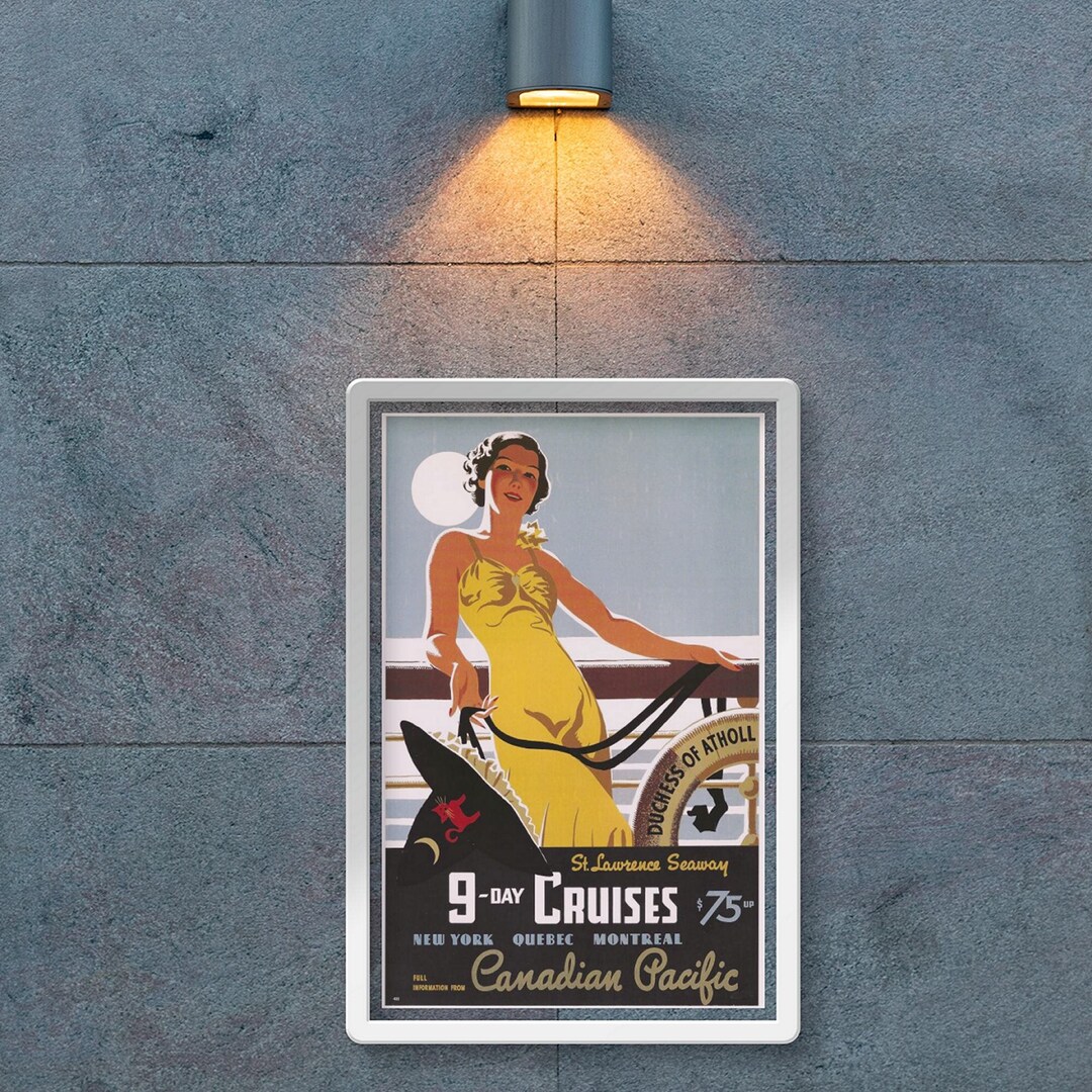1938 St Lawrence Seaway Cruise Poster / Reprint Vintage Travel Wall Art ...