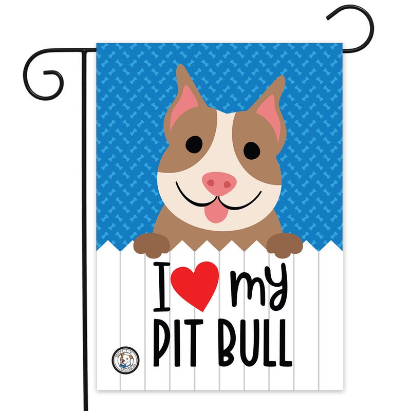 Pit Bull Garden Flag - Etsy