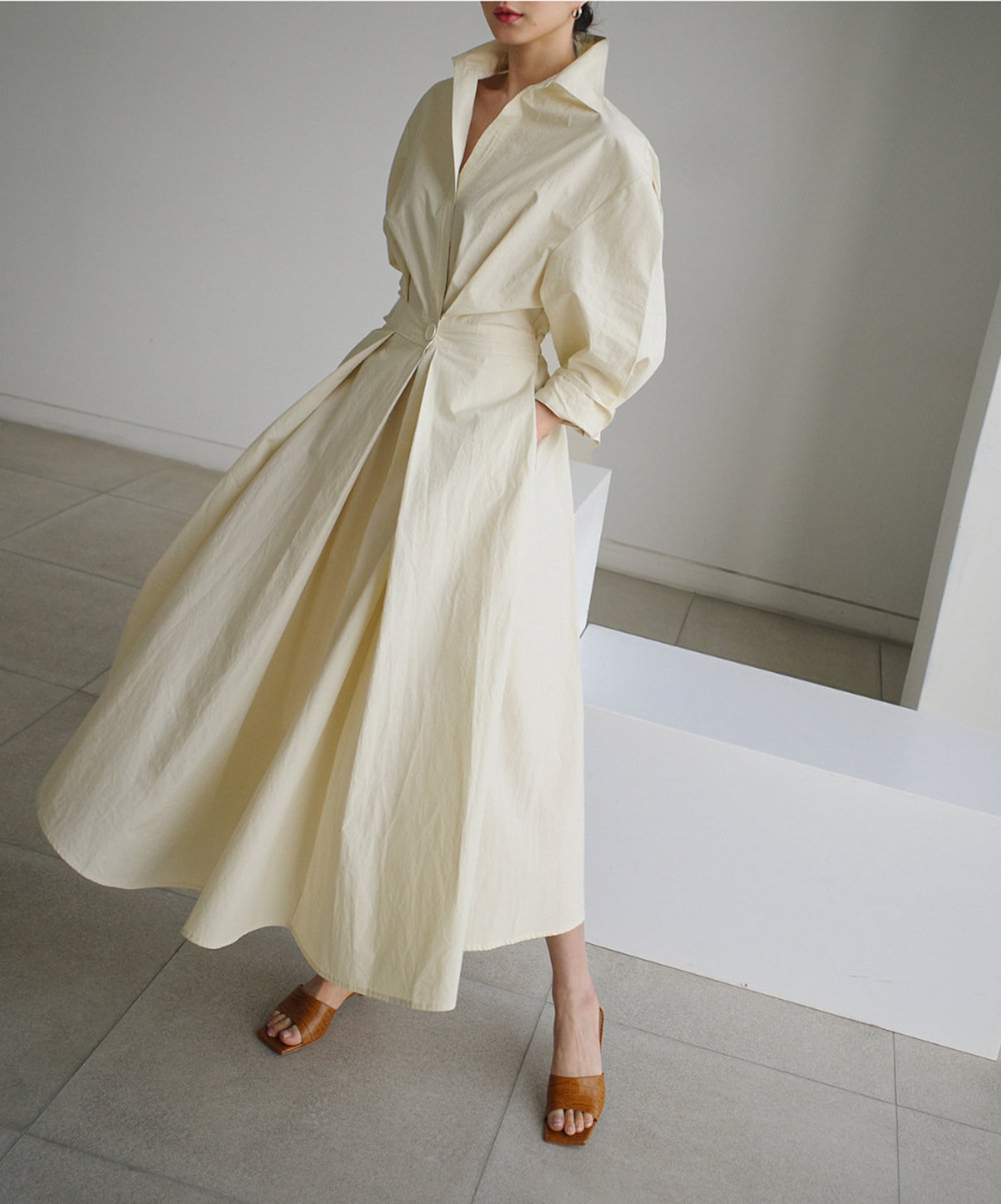 Women Dress Long Sleeve Dresses Loose Fitting Dresses Cotton - Etsy