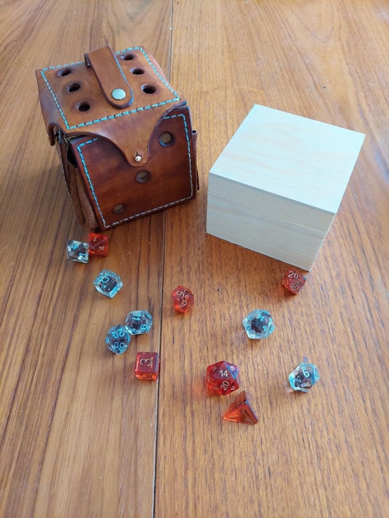 Leather Dice Box With Tray Pattern: DIY Dnd Accessory (PDF & SVG) - Etsy