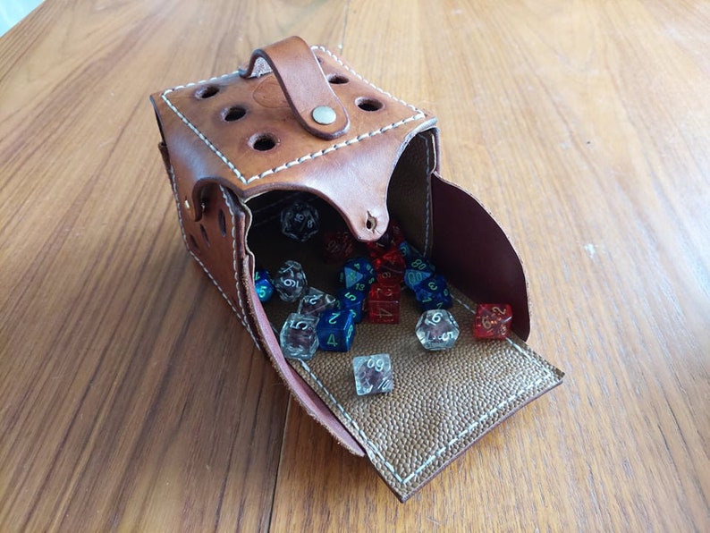 Leather Dice Box With Tray Pattern: DIY Dnd Accessory (PDF & SVG) - Etsy
