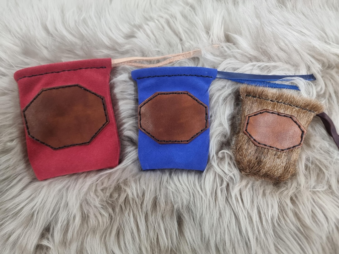 Leather Drawstring Dice Bag and Coin Pouch *PATTERN ONLY* Pdf Available ...