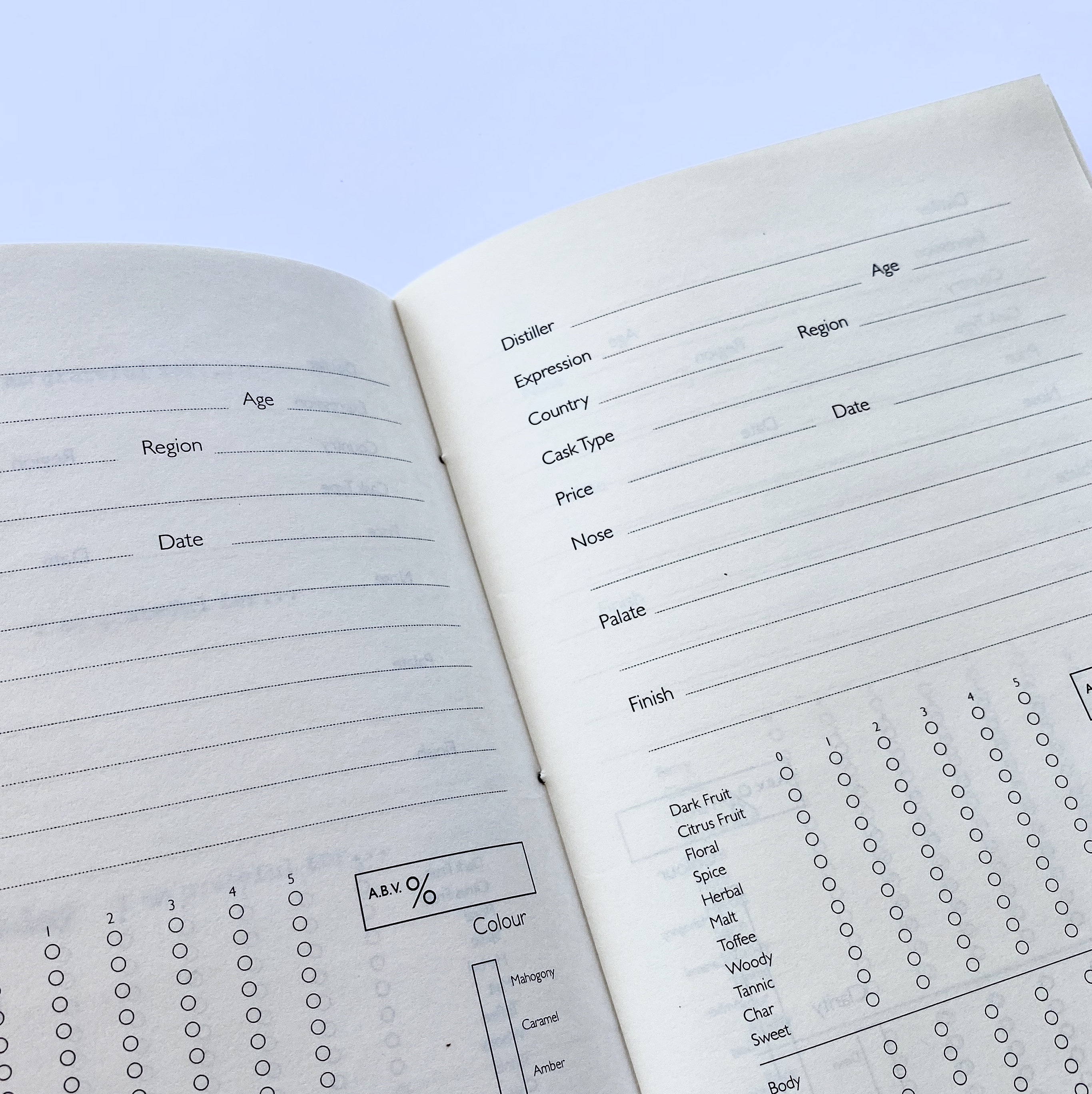 Printable Whiskey Tasting Journal: DIY Bookbinding Kit (digital ...