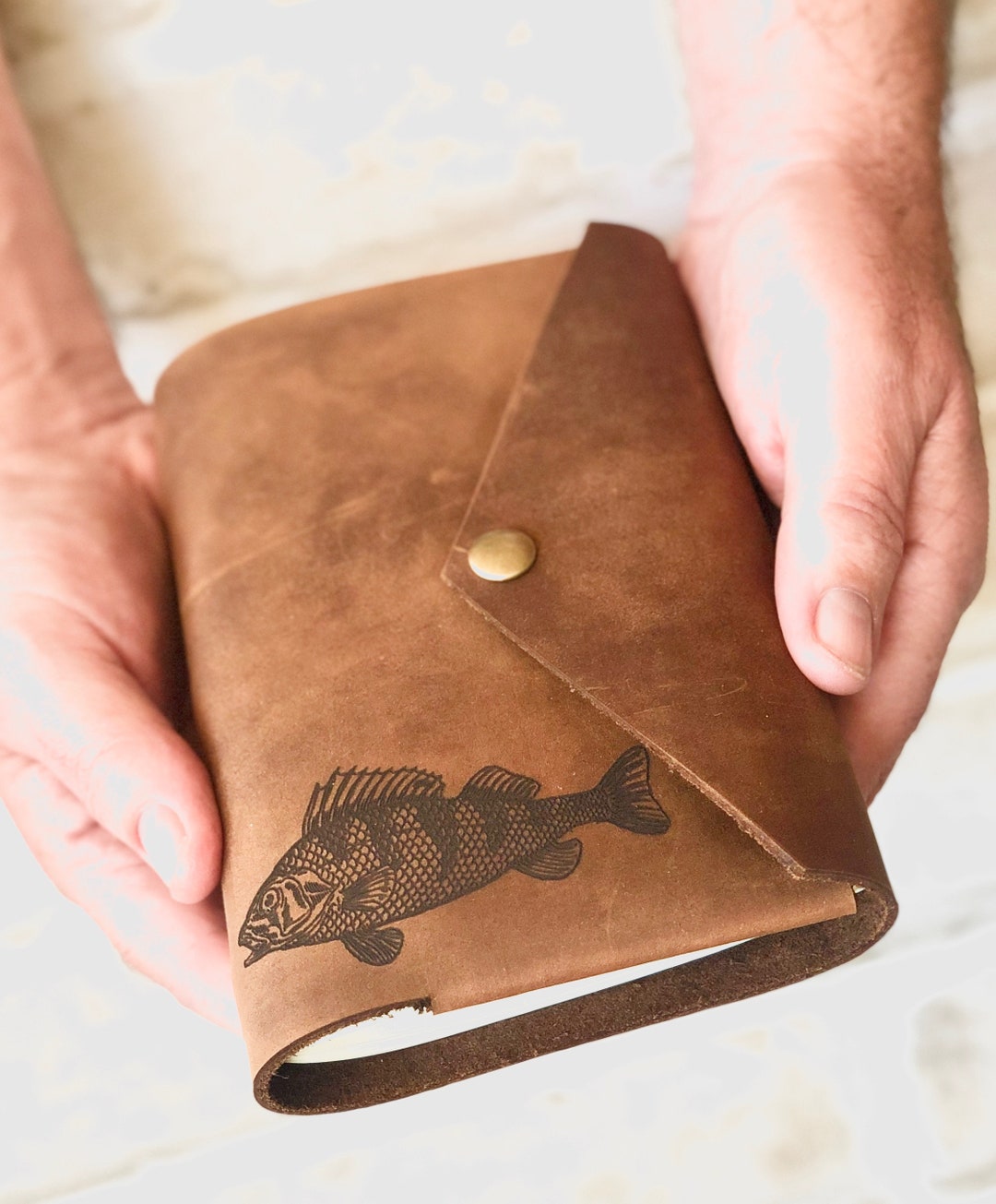 Personalized Leather Fishing Journal: Engraved Fish Logbook Gift - Etsy