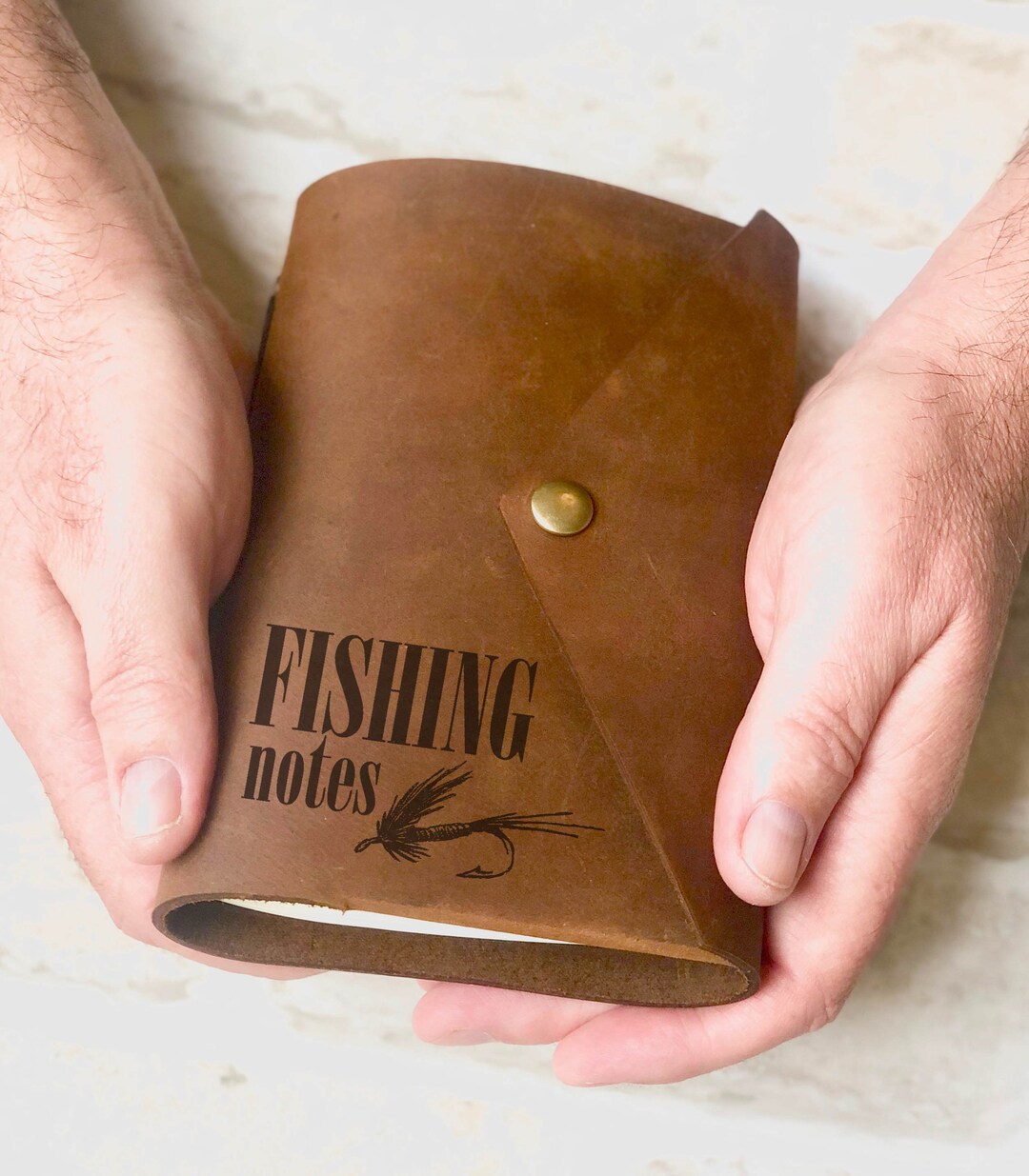 Personalized Leather Fly Fishing Journal: Engraved Fishing Logbook Gift ...