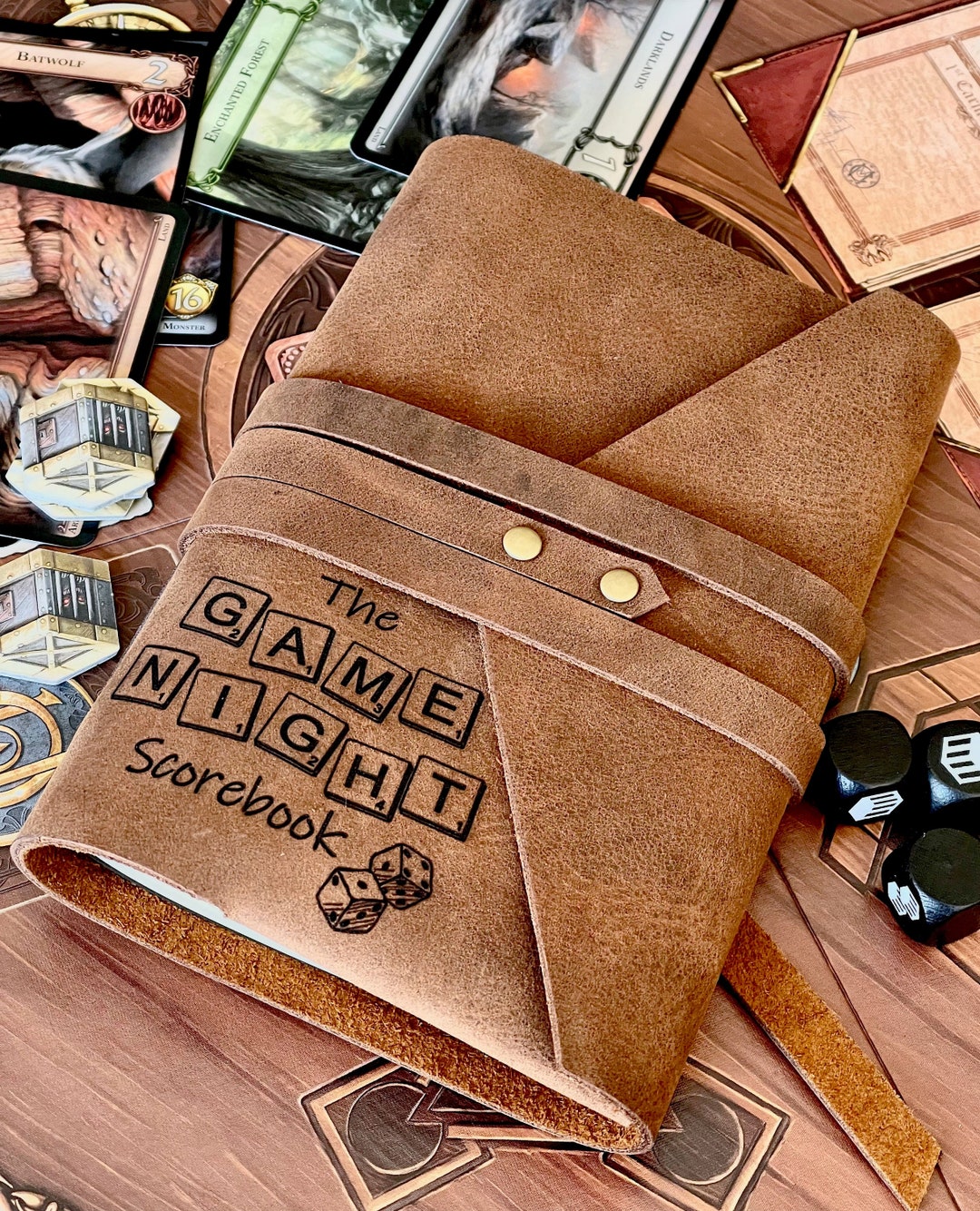 Personalized Leather Board Game Scorebook: Engraved Gaming Journal - Etsy