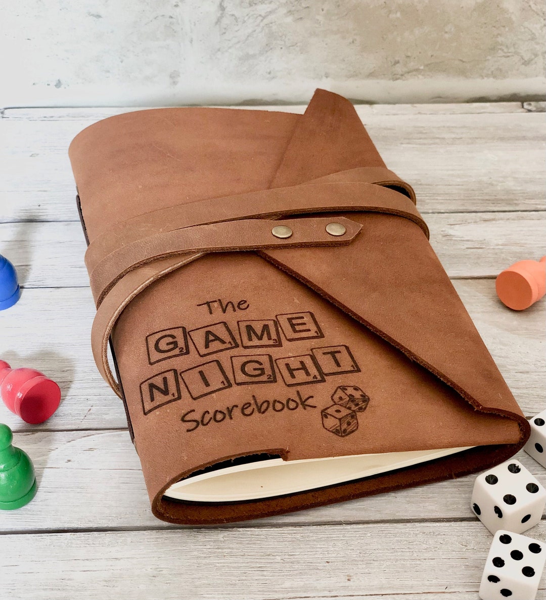 Personalized Leather Board Game Scorebook: Engraved Gaming Journal - Etsy
