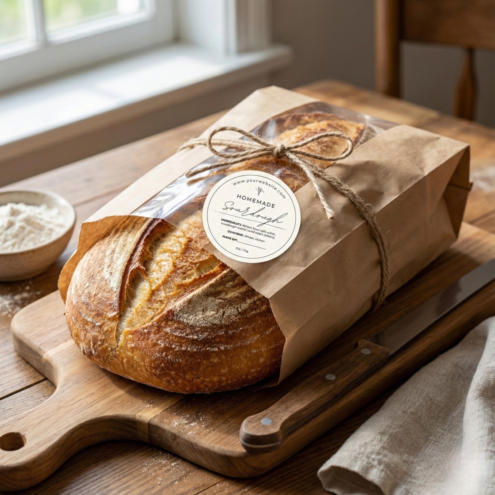 Editable Cottage Food Label Canva Template Bakery Ingredient Sticker ...
