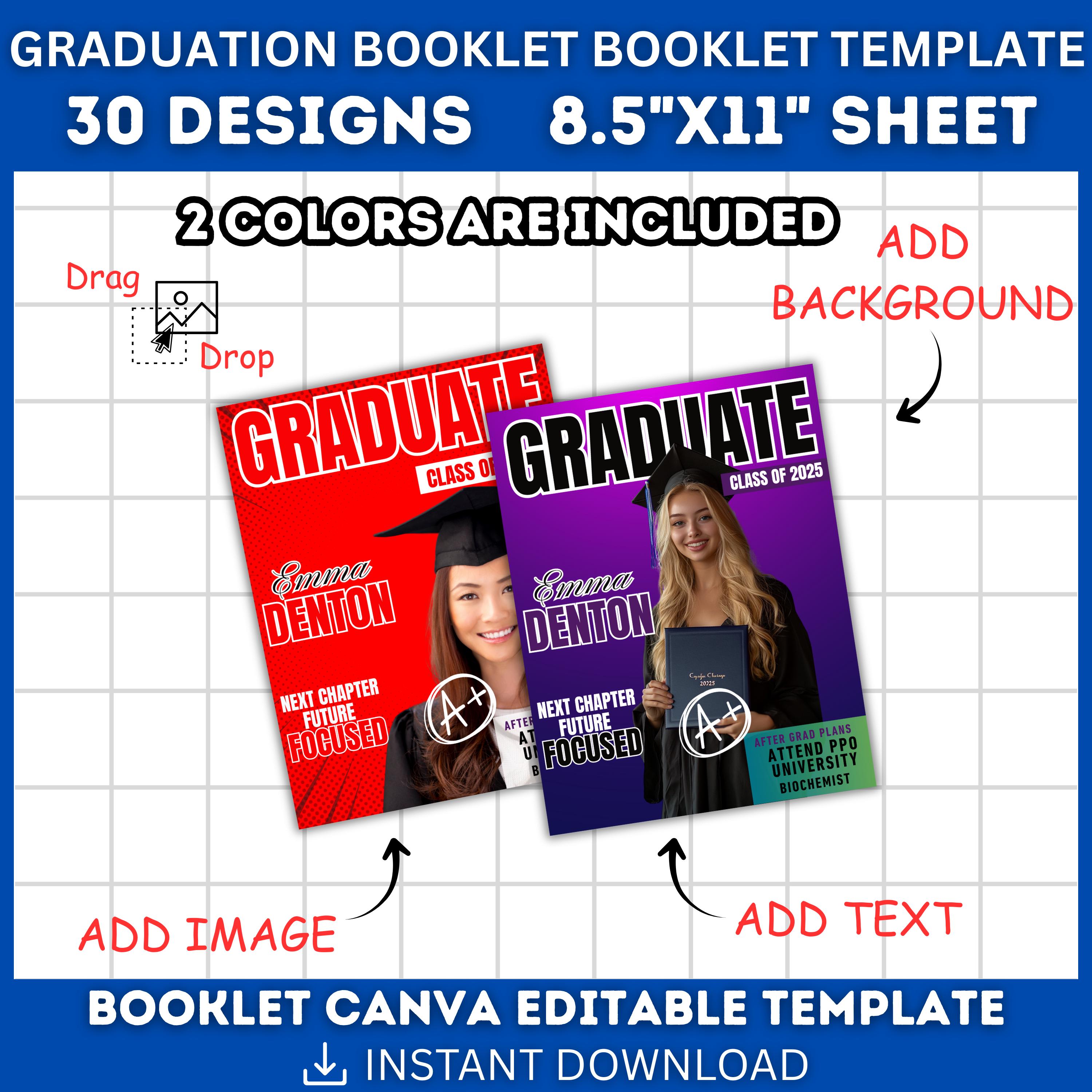 Booklet Canva Editable Template Fold & Staple Book (instant Download ...