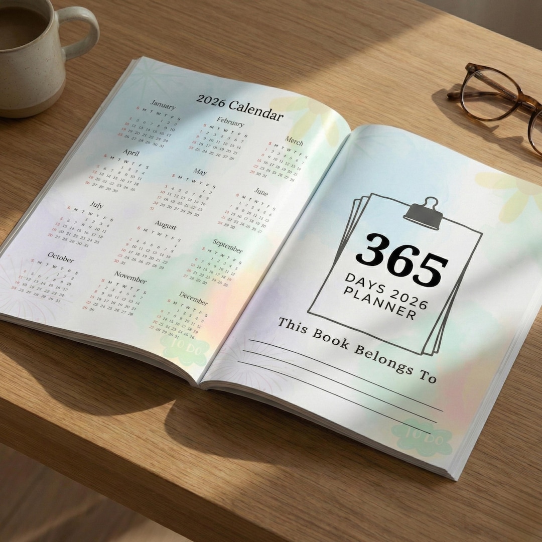 2026 Journal Planner Download | Printable PDF | Editable Canva Template ...