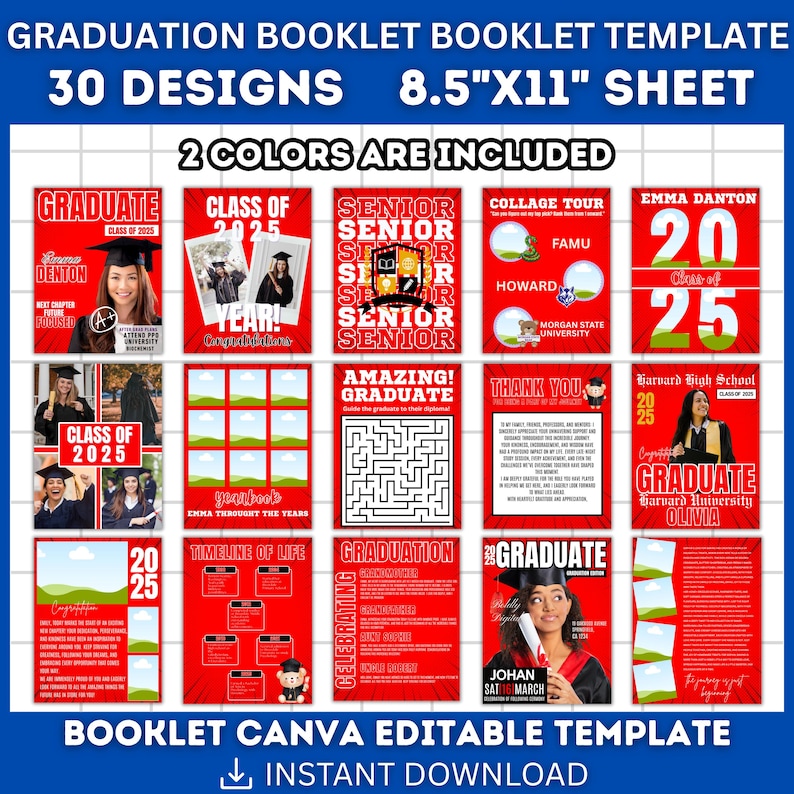 Booklet Canva Editable Template Fold & Staple Book (instant Download ...