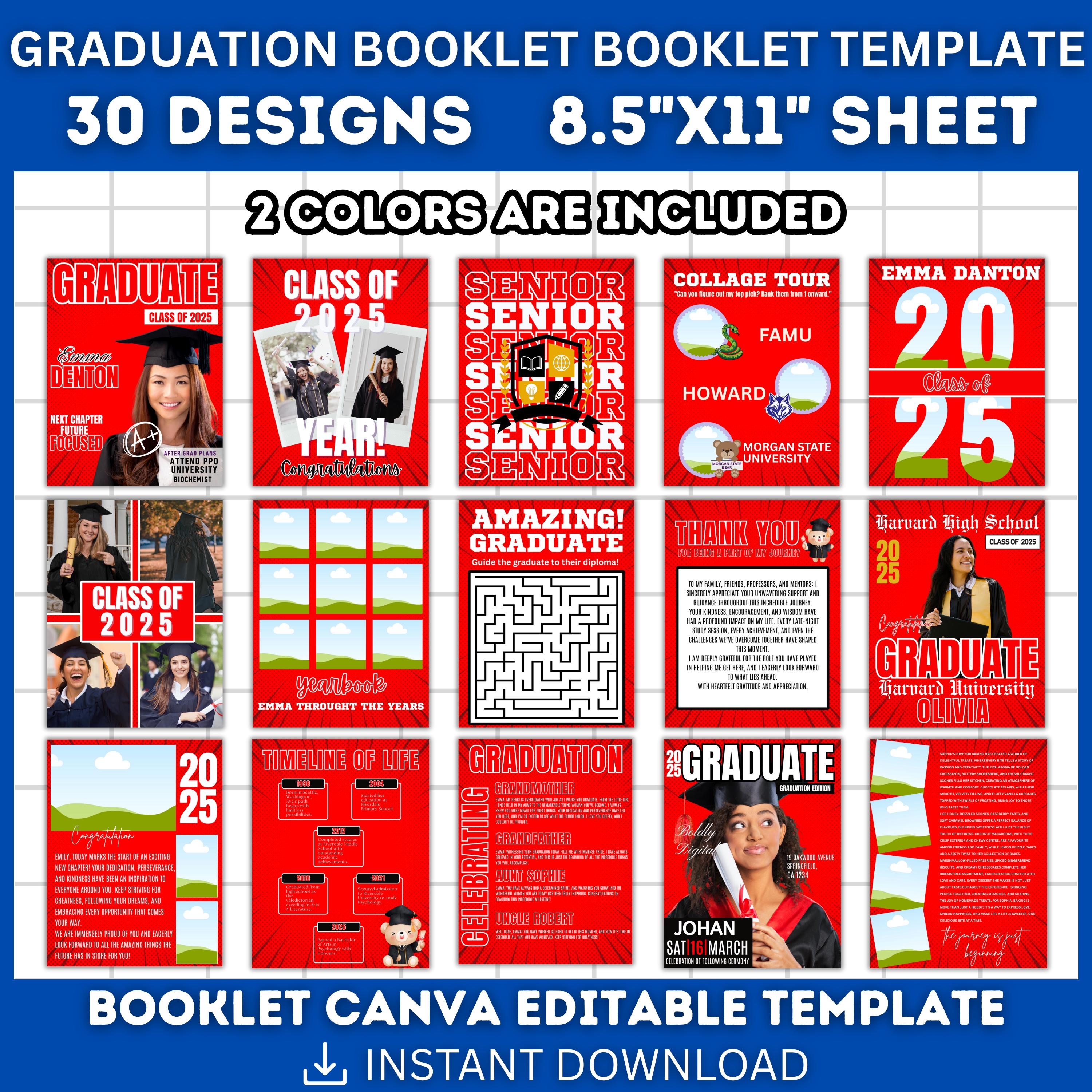 Booklet Canva Editable Template Fold & Staple Book (instant Download ...