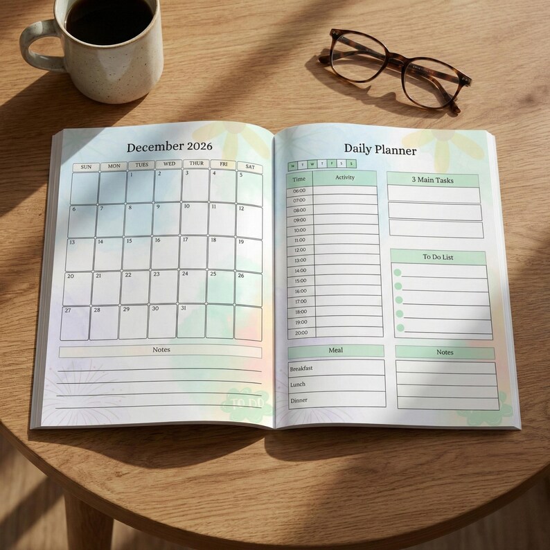 2026 Journal Planner Download | Printable PDF | Editable Canva Template ...
