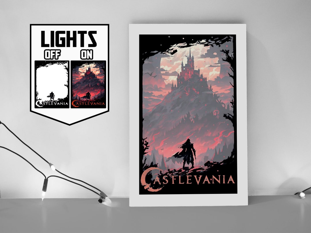 Castlevania Handmade LED Light Box,customizable Castlevania Wall Decor ...