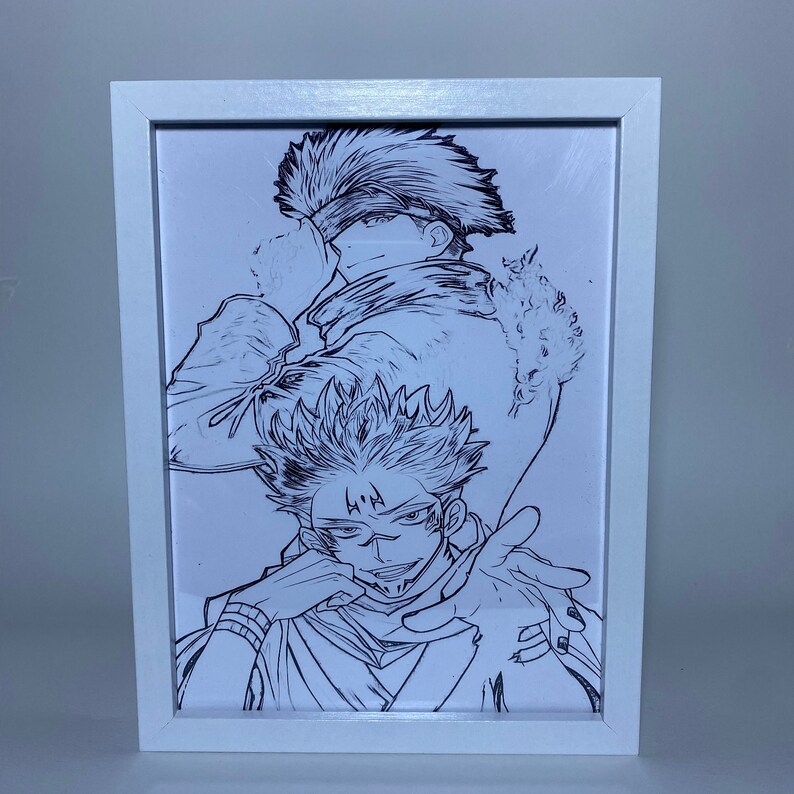 Jujutsu Kaisen Gojo Sukuna Handmade LED Light Box,customizable Anime ...