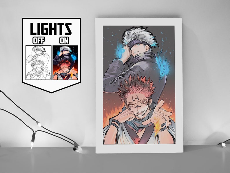 Jujutsu Kaisen Gojo Sukuna Handmade LED Light Box,customizable Anime ...