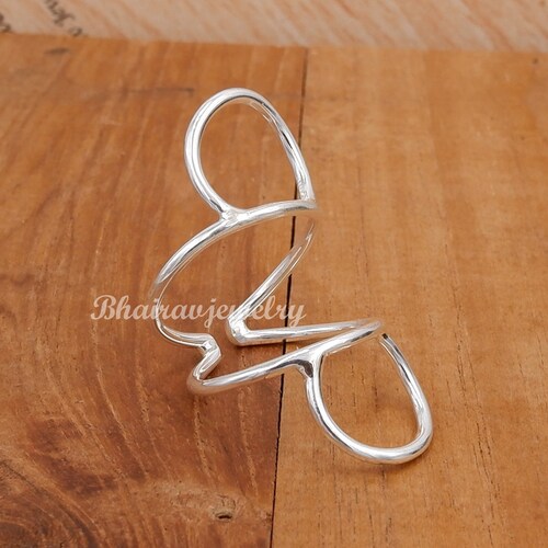 Splint Ring Silver 925 Sterling Silver Finger Splint Ring - Etsy