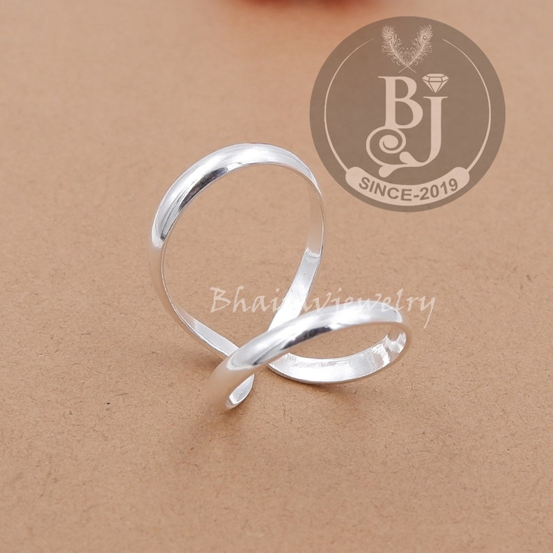 Handmade Sterling Silver Swan Neck Splint Ring: Arthritis Knuckle ...