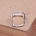 Square Ring 925 Sterling Silver Open Square Ring Silver - Etsy