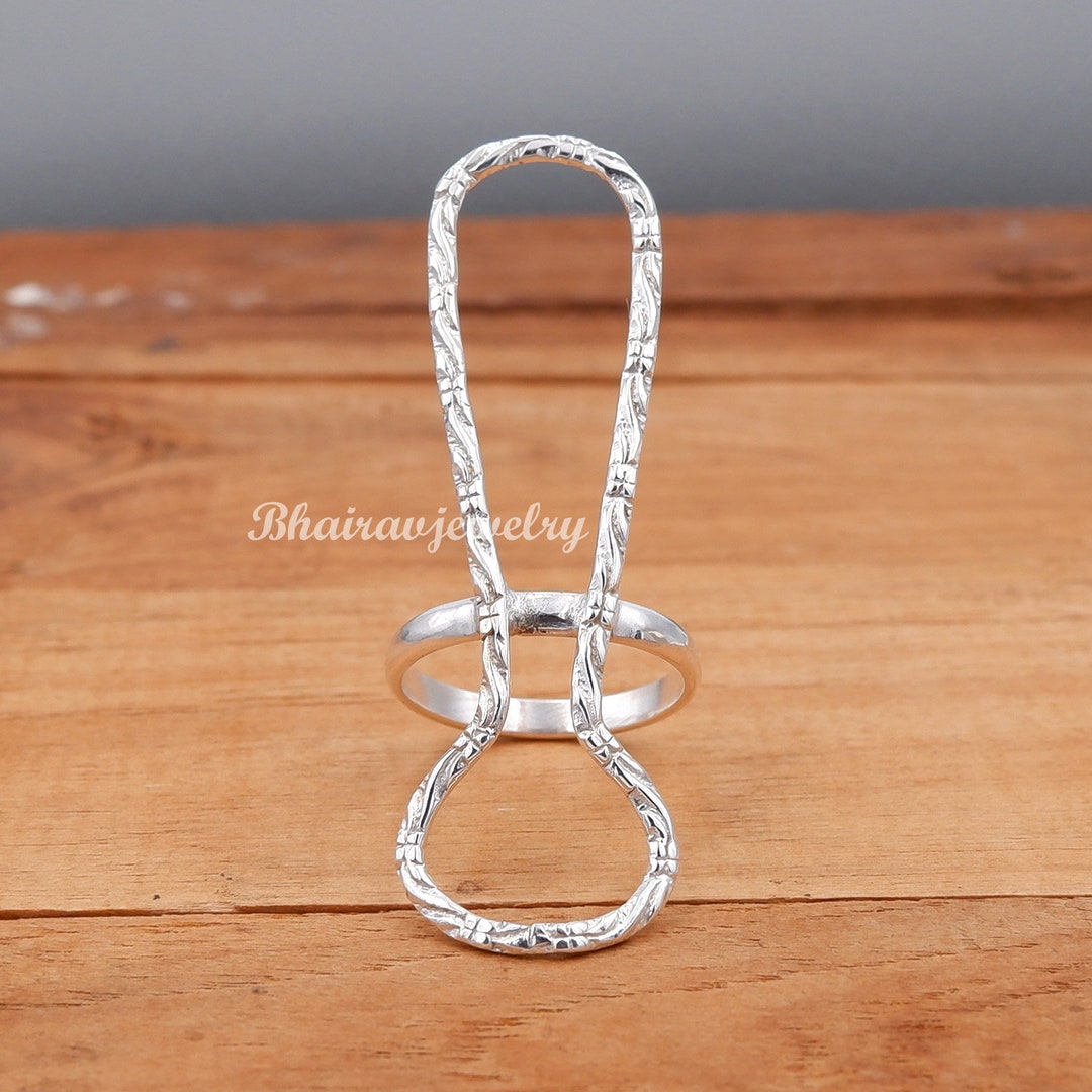 Splint Ring Silver, 925 Sterling Silver Solid Handmade Thumb Splint ...
