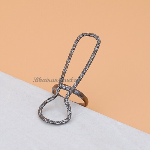 Splint Ring 925 Sterling Silver Solid Handmade Chevron Ring - Etsy