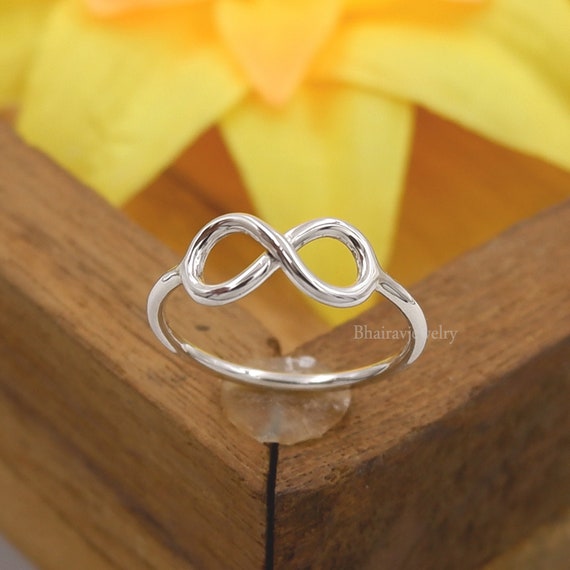 Geometric Ring Infinity Sign Ring 925 Sterling Silver Ring - Etsy