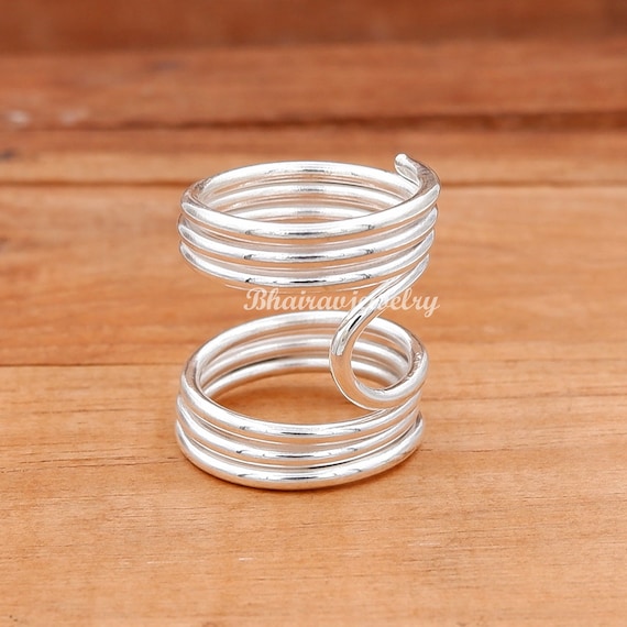 Arthritis Ring Sterling Silver Wire Wrapped Splint Ring | Etsy
