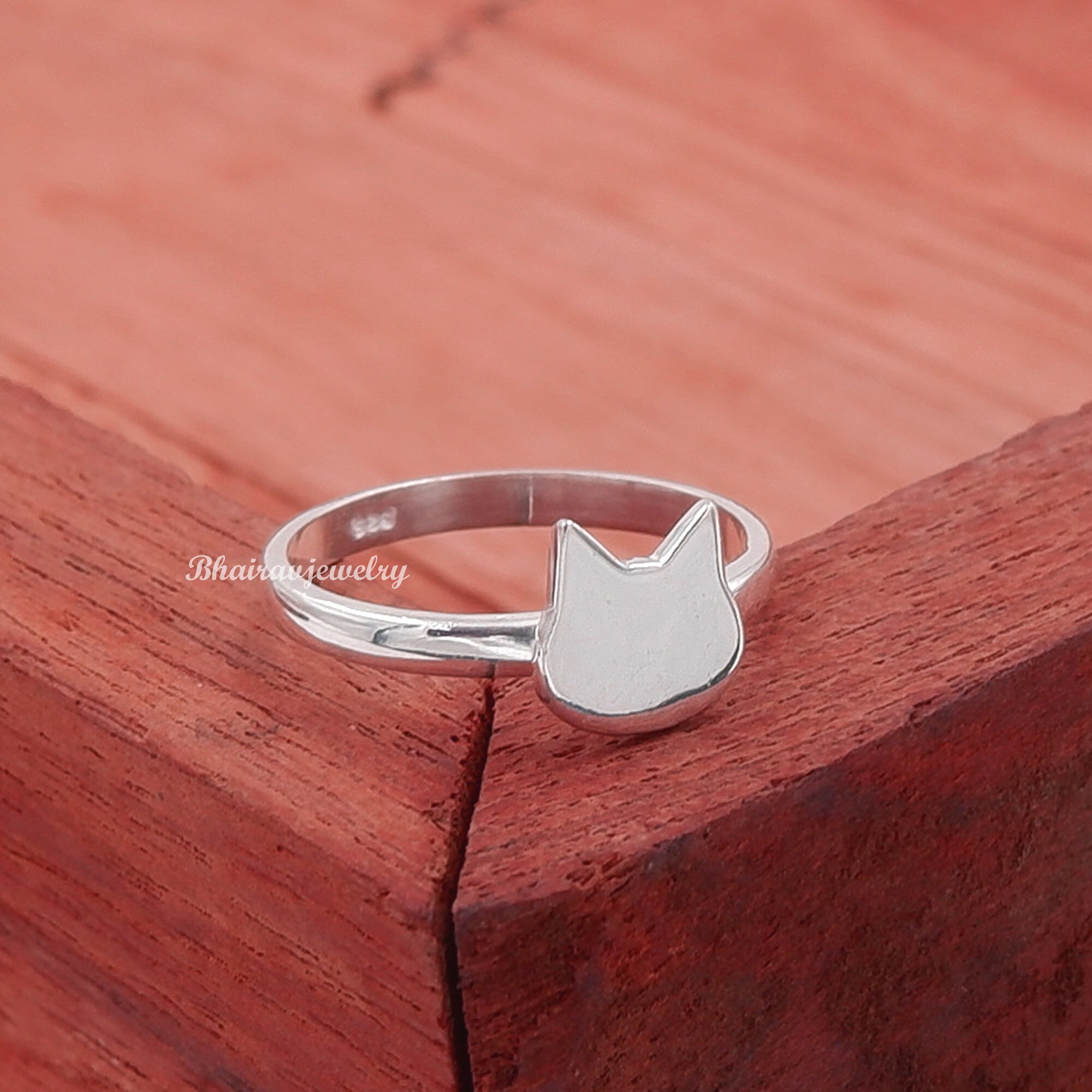 Cats Ring 925 Sterling Silver Cat Ring Promise Ring - Etsy UK