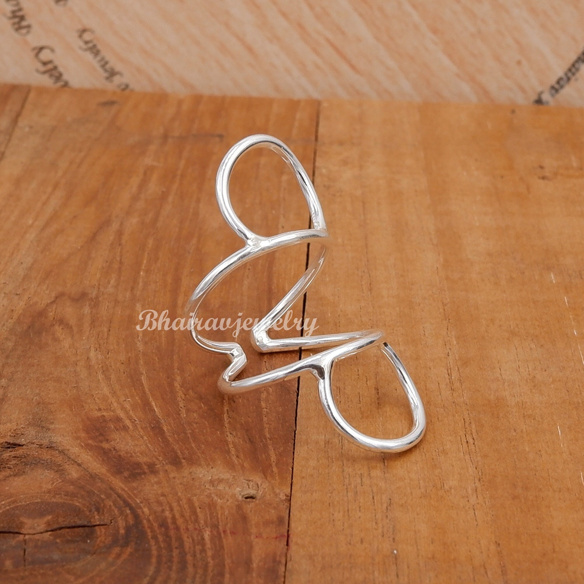 Splint Ring Silver 925 Sterling Silver Finger Splint Ring - Etsy