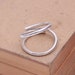 Geometric Ring Silver 925 Sterling Silver Swan Neck Ring - Etsy