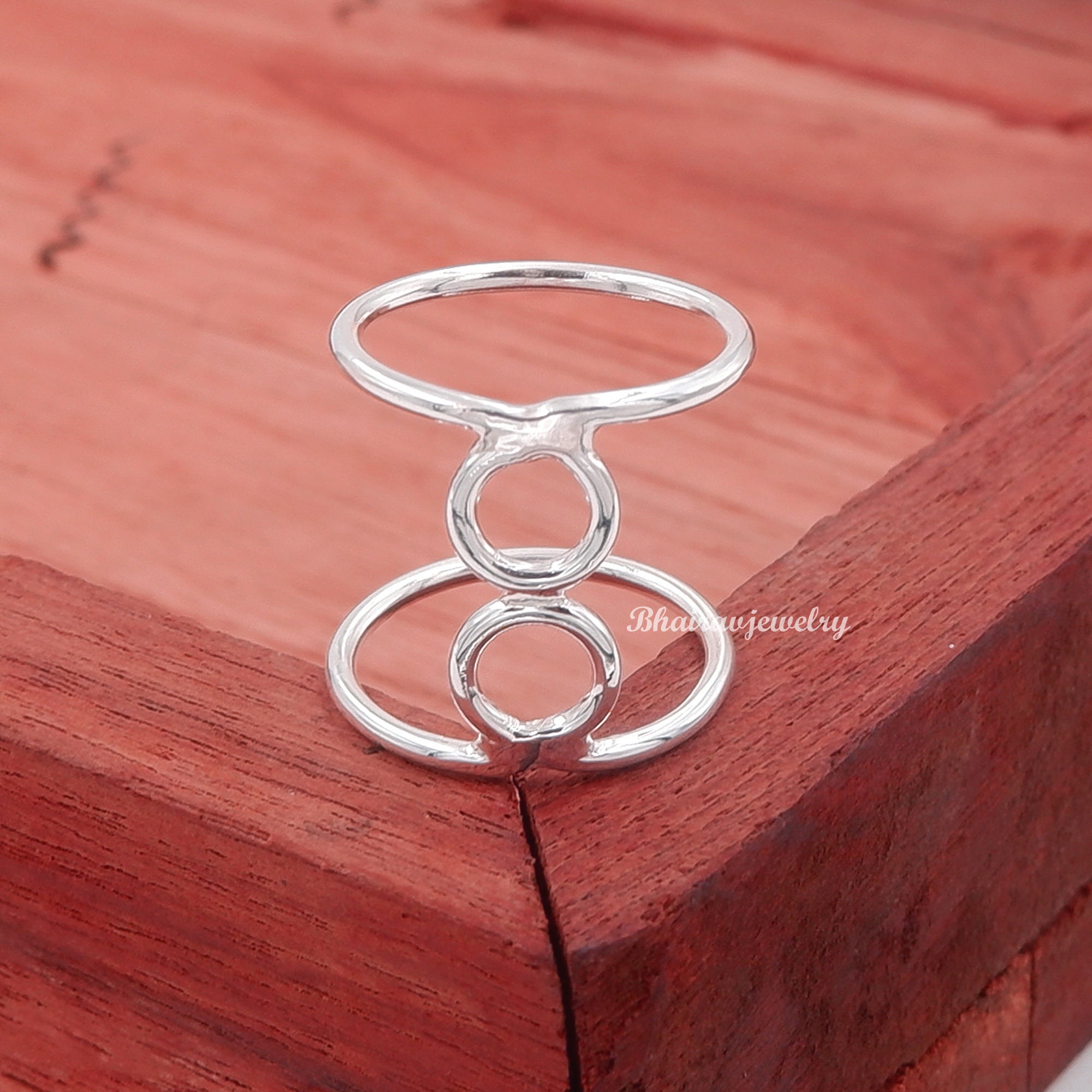 Sterling Silver Splint Ring 925 Sterling Silver Geometric - Etsy