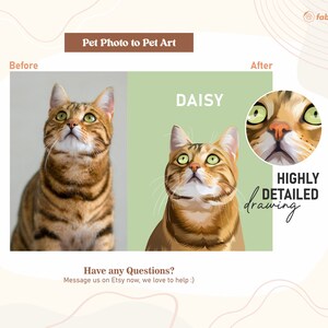 Custom Pet Drawing, Digital Drawing Pet Personalised Pet Drawing ...