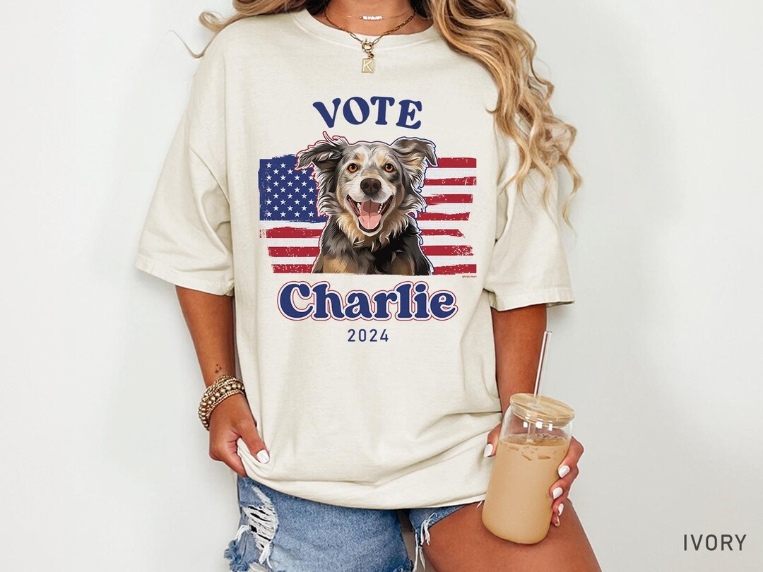 Comfort Colors© Custom Election Pet Shirt, Personalized Dog Photo Shirt ...