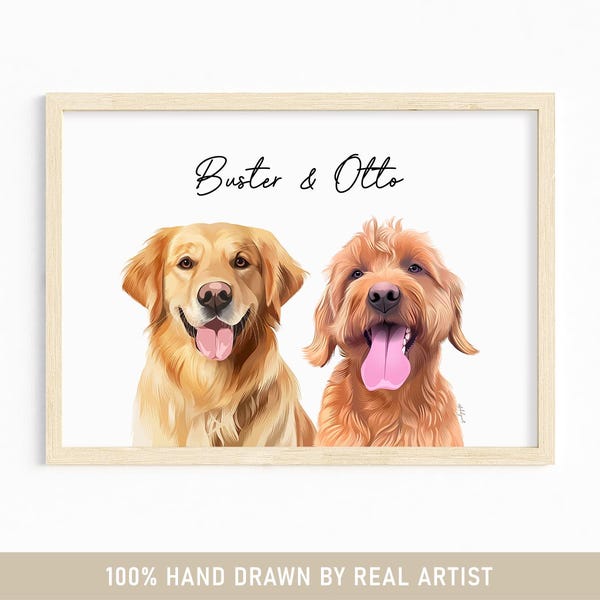 Paintings of Dogs - Etsy