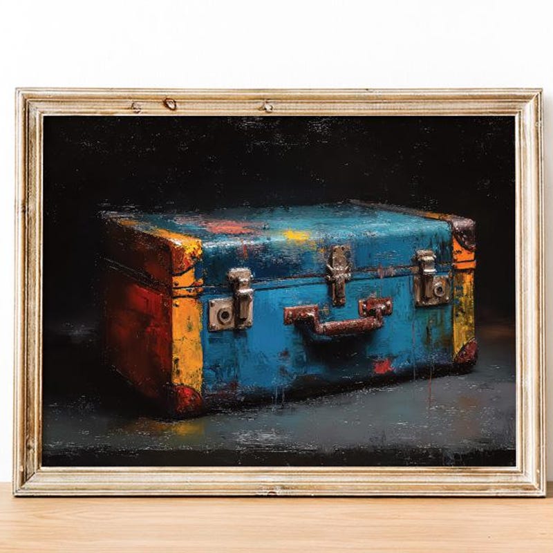 Antique Suitcase - Etsy