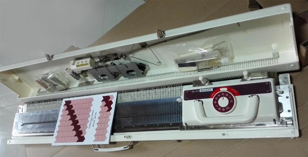 New Creative KH160 6mm Mid Gauge Knitting Machine With Built in ...